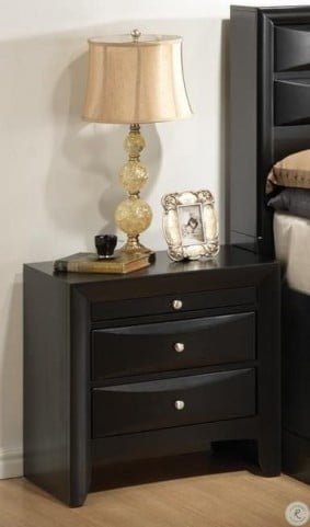 Briana Black Night Stand from Coaster (200702) | Coleman Furniture